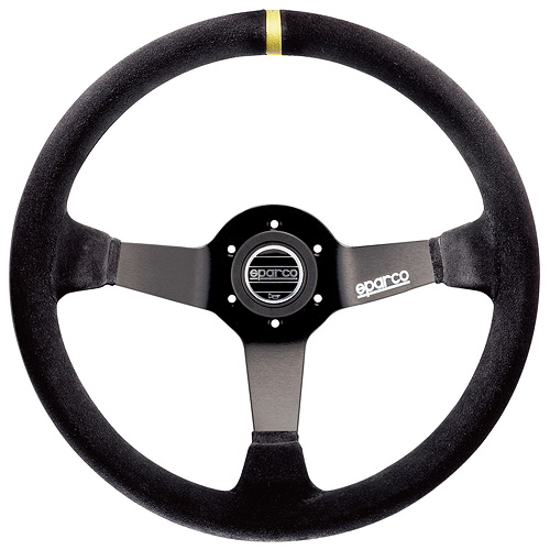 インテリア - 商品詳細 sparco/スパルコ R345 ブラックスエード/ブラックスポーク 商品番号:015R345MSN/カー用品通販 ...